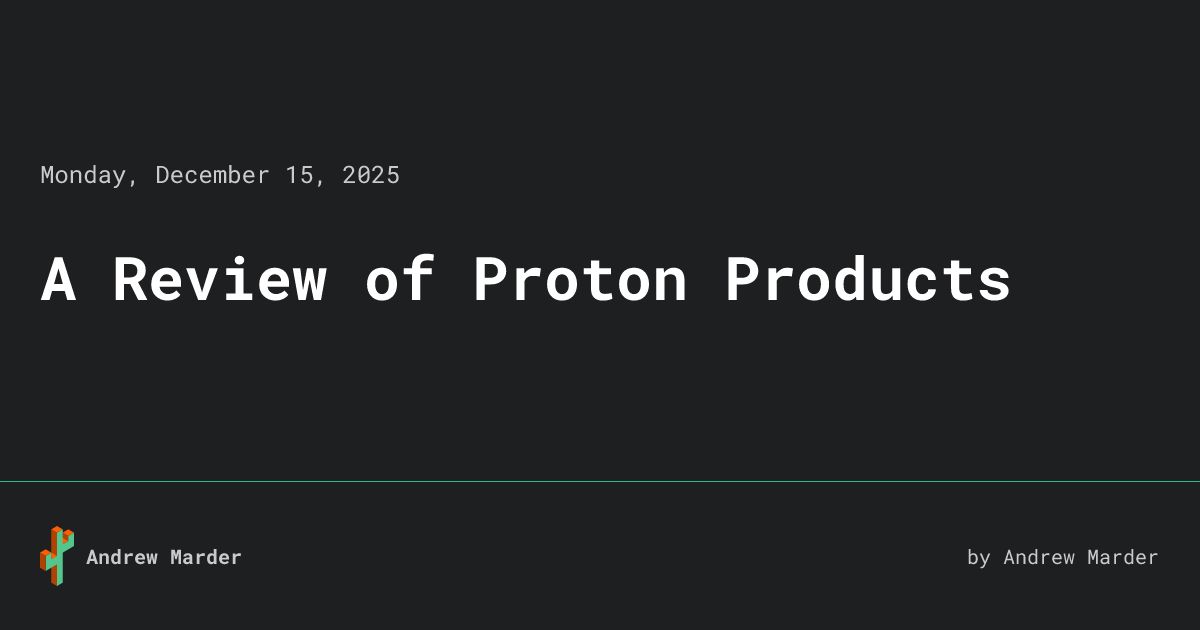 A Review of Proton Products • Marder He Wrote